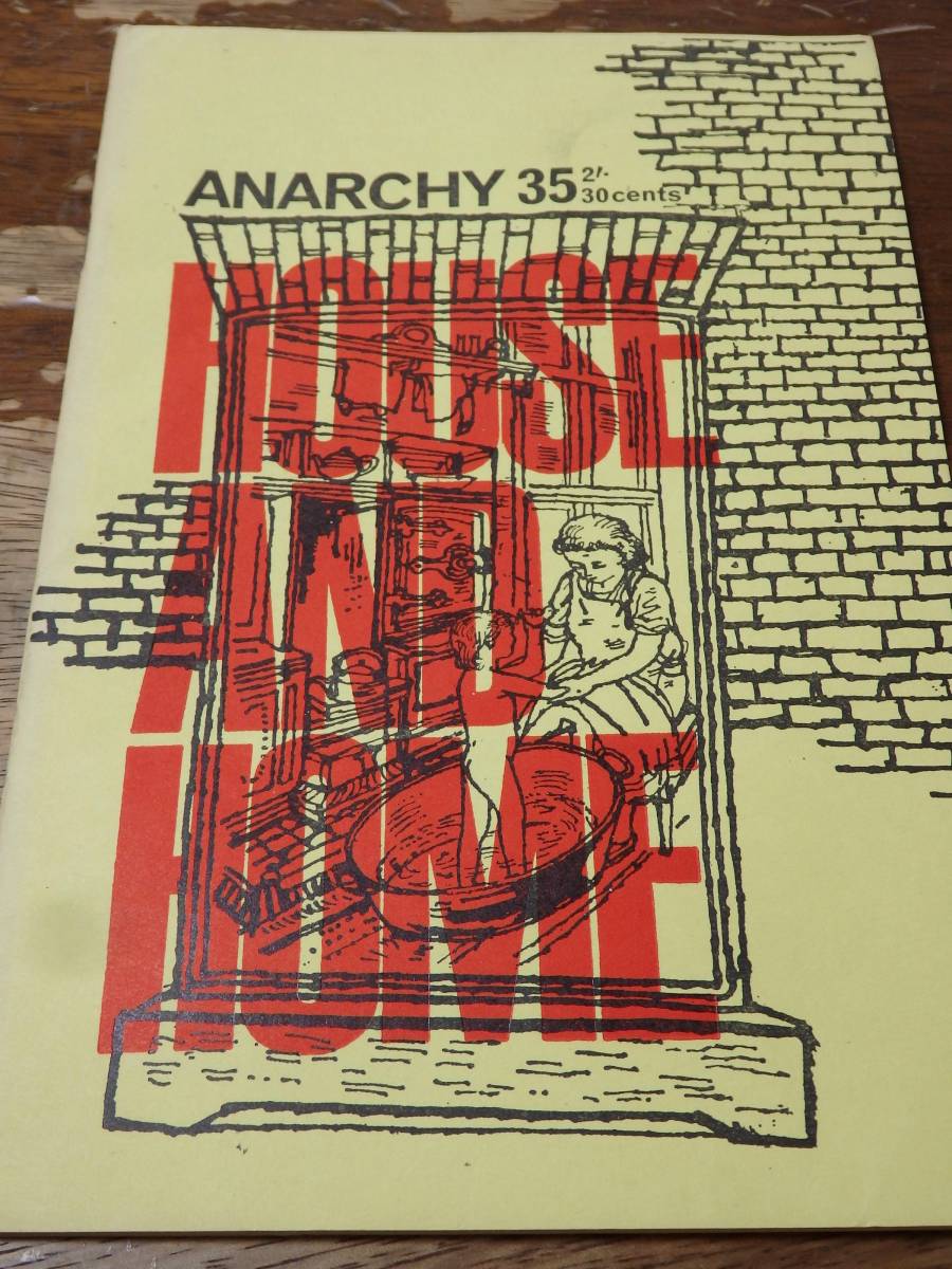 アナーキー 誌35号 1964年1月号 ／Anarchy Magazine 装丁＝Rufus Segarほか アナキズム 無政府主義 住居 ...