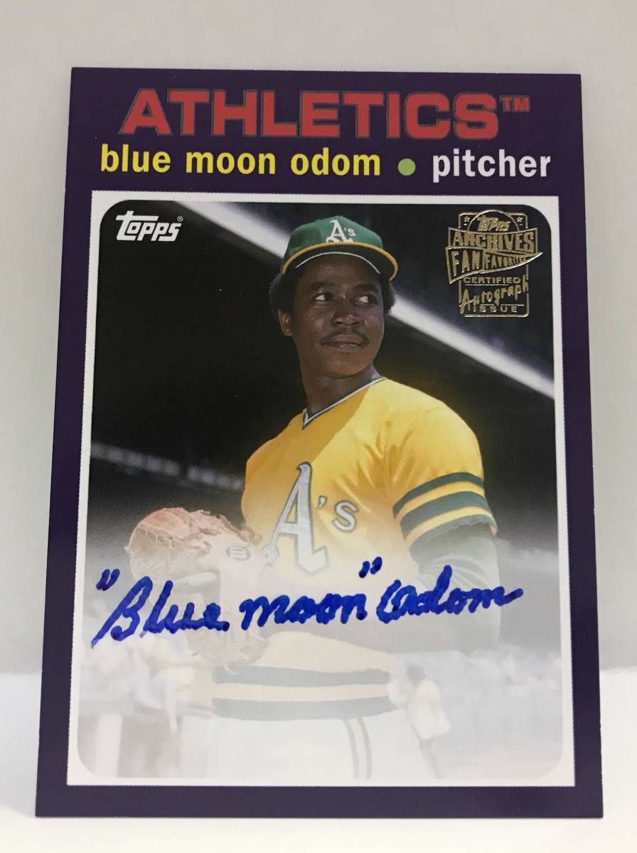 Blue Moon Odom 2020 Topps Archives Fan Favorites Auto Purple 150枚限定 直書き ...