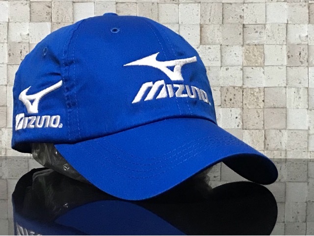 品 259Q mizuno ミズノ RunBIRD ランバードライン キャップ 帽子 CAP 限定1個 お洒落なブルーのポリエステル素材 ...