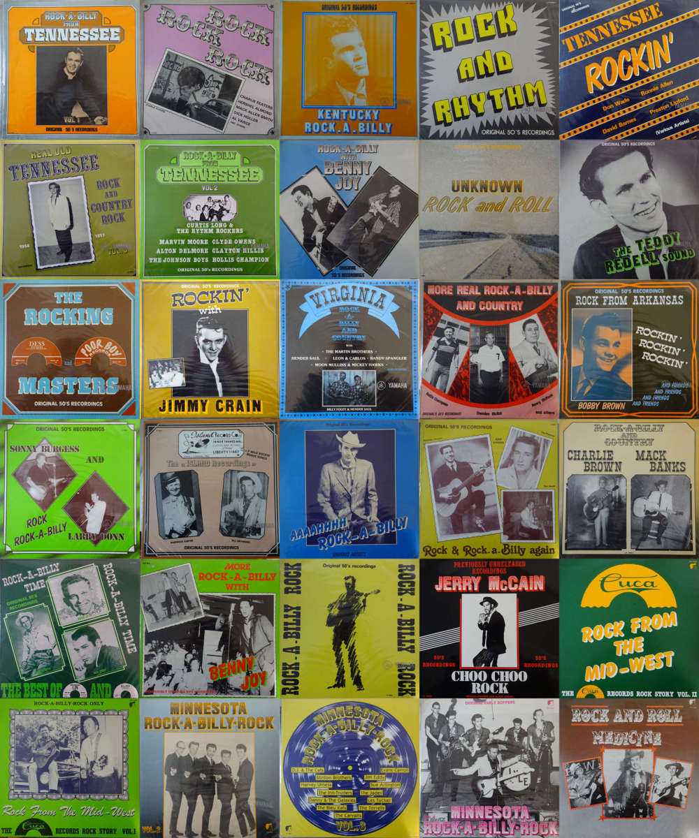 21005349; ALL輸入盤 ロカビリー&ロックンロール WHITE LABEL レーベル 57枚1箱セット/JIMMY CRAIN ...