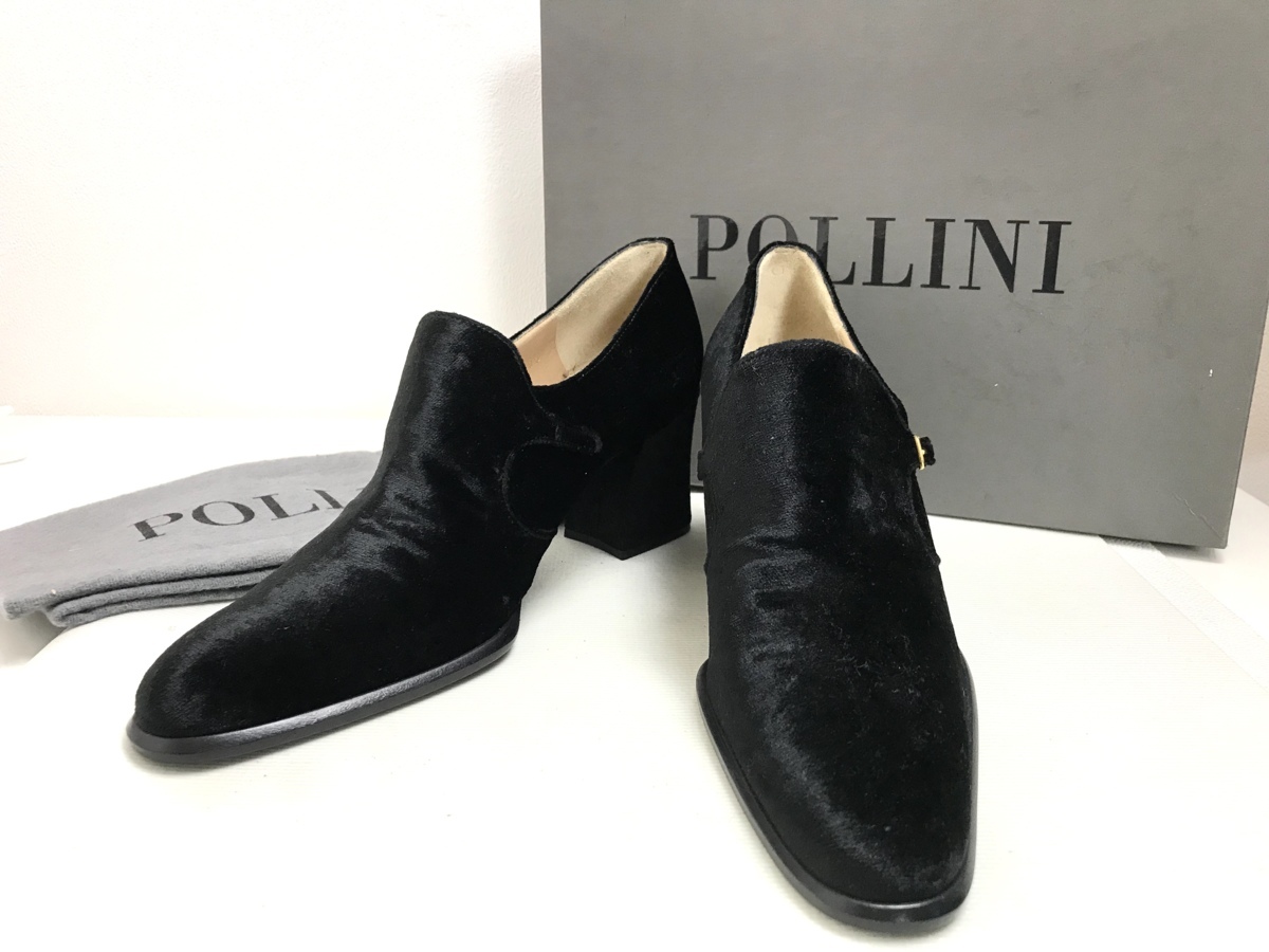 Y79-29-3 品 POLLINI パンプス ポリーニ ブーティー 36 1/2 レディース ベロア 黒 ブラック(ブラック系)｜売買されたオークション情報、yahooの商品情報をアーカイブ ...