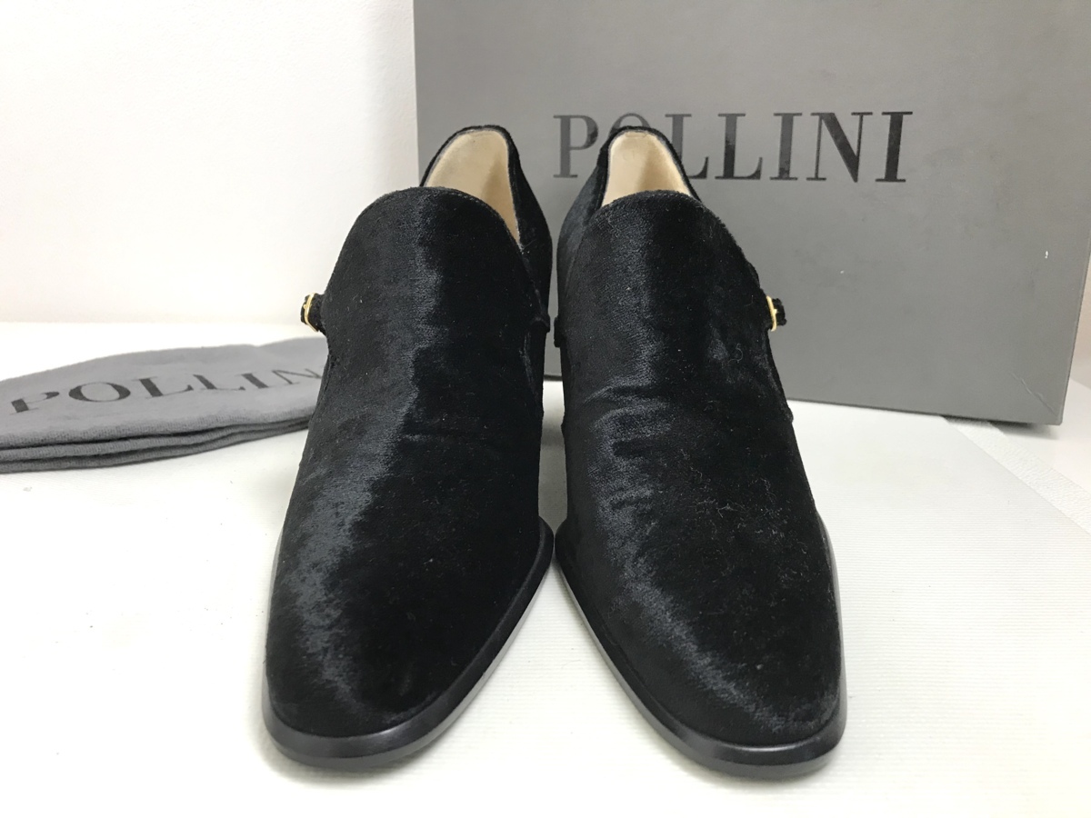 Y79-29-3 品 POLLINI パンプス ポリーニ ブーティー 36 1/2 レディース ベロア 黒 ブラック(ブラック系)｜売買されたオークション情報、yahooの商品情報をアーカイブ ...