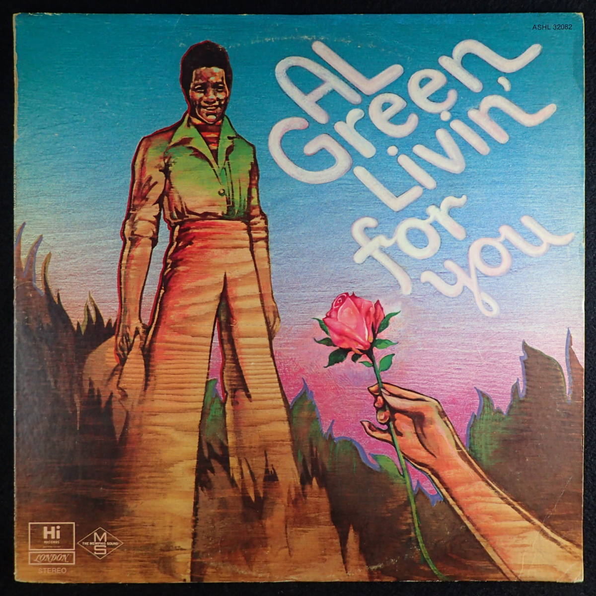 1円開始 神洗浄 超メガレア USオリジナル Hi-Records 初回ラベル AL GREEN/LIVIN' FOR YOU サザンソウル ...