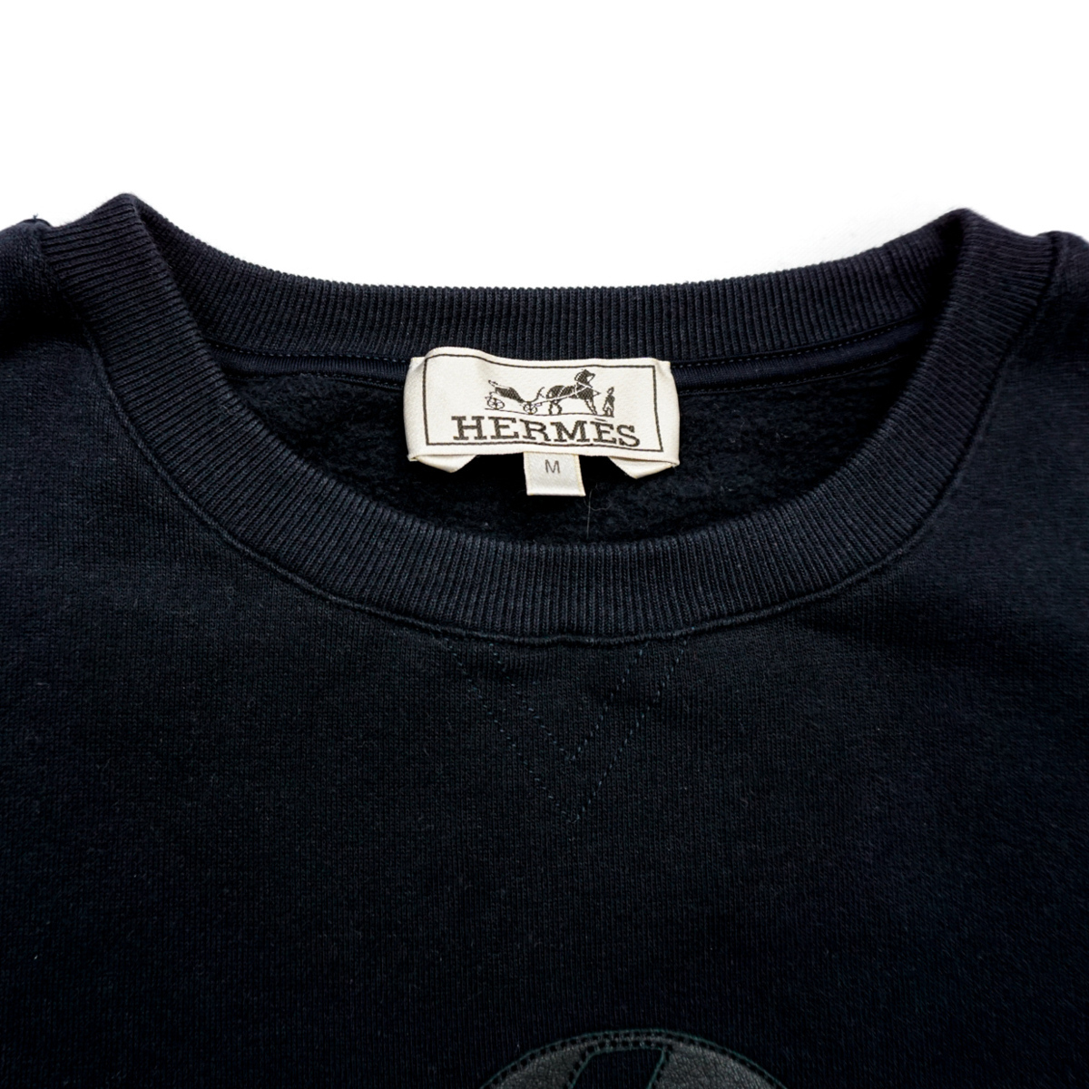 良品/1円 エルメス HERMES メンズ スウェット ROBOT PATCH CUIR トレーナー 裏起毛 コットン カーフレザー Mサイズ ヴェールドゥグリス(その他)｜売買された ...