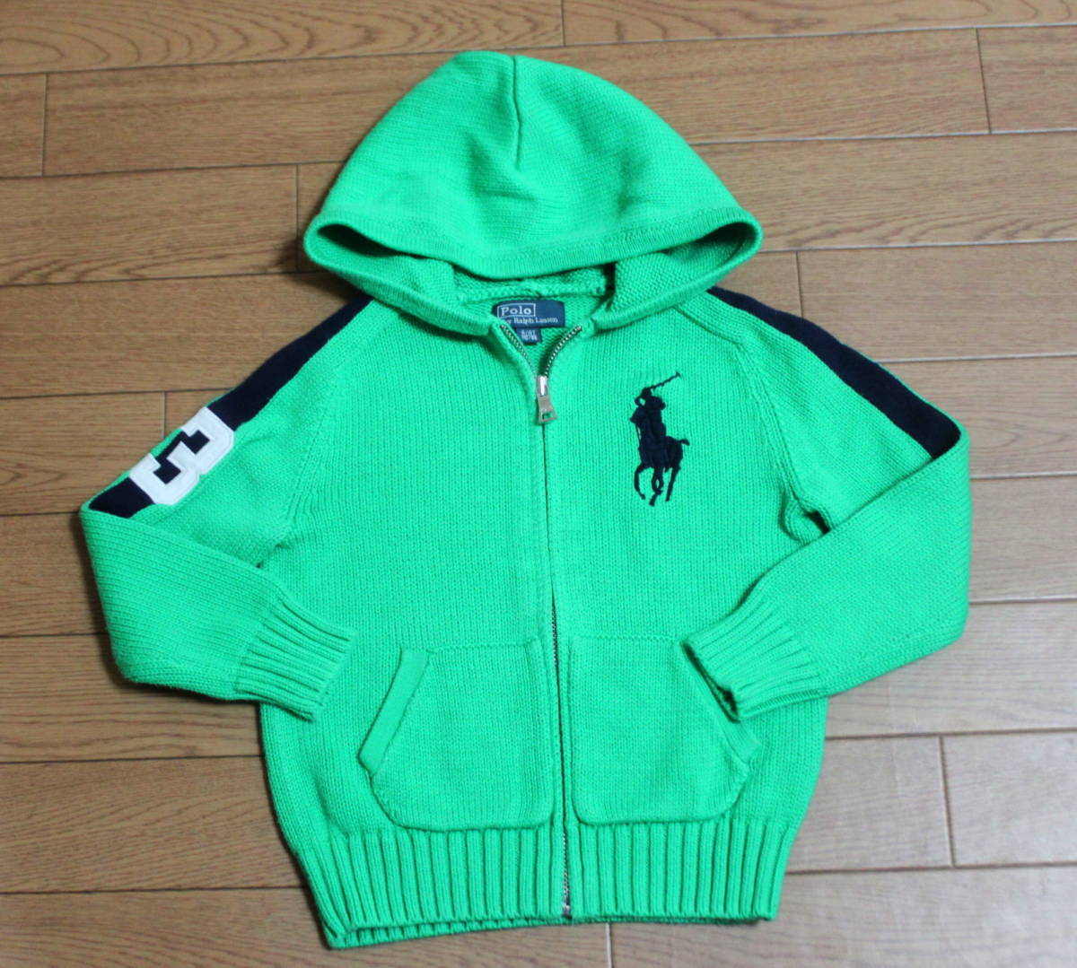 POLOラルフローレン ビックポニーニットパーカー 110(パーカ)｜売買されたオークション情報、yahooの商品情報をアーカイブ公開 - オークファン（aucfan.com）