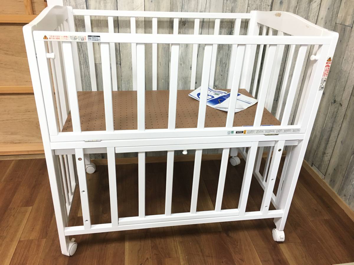 カトージ KATOJI ミニベッド折り畳み ホワイト 02700 ベビーベッド 折りたたみ式 取扱説明書付き 2011549(ベッド)｜売買されたオークション情報、yahooの商品情報を ...