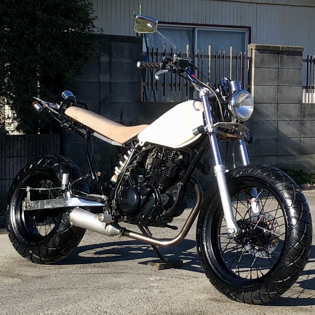 TW225 カスタム 始動確認済み 書類付き DG09J レストアベース ヤマハ 検 TW GB CB CBX XS GX ST SRV FW ...