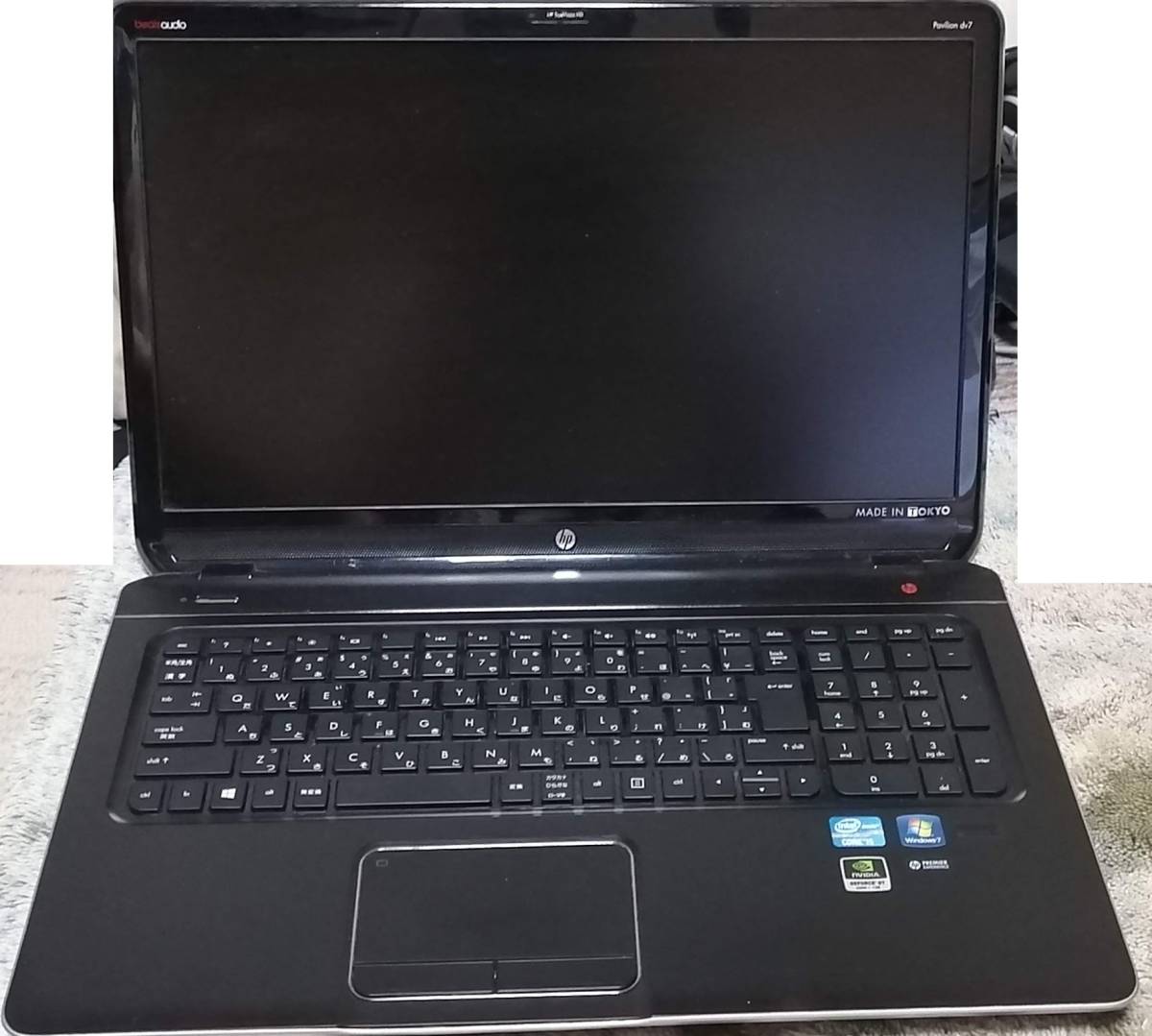 HP 17インチノートパソコン Pavilion dv7-7000/CT 3210M メモリ8GB SSD240GB(15インチ～)｜売買されたオークション情報、yahooの商品情報を ...