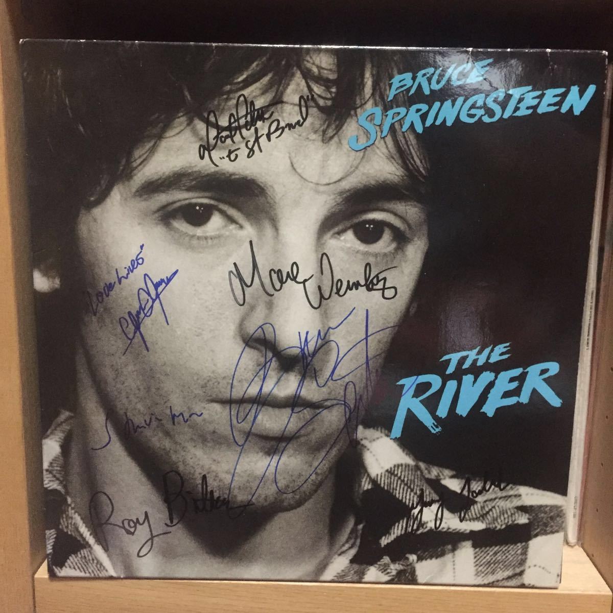 Bruce Springsteen E Street Band直筆サイン入りレコード THE RIVER Roy Bittan ...