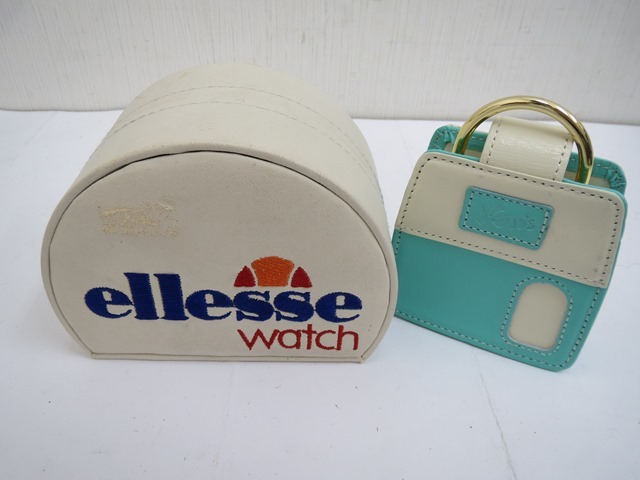 M201215-2:ellesse エレッセ クォーツ ノーブランド ミニ置時計 不動品 ケース付き ジャンク(その他)｜売買されたオークション情報、yahooの商品情報をアーカイブ公開 ...