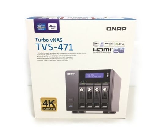 QNAP TVS-471 Turbo vNAS RAM 4GB 4K HD K5227188(NAS)｜売買されたオークション情報、yahooの商品情報をアーカイブ公開 - オークファン ...