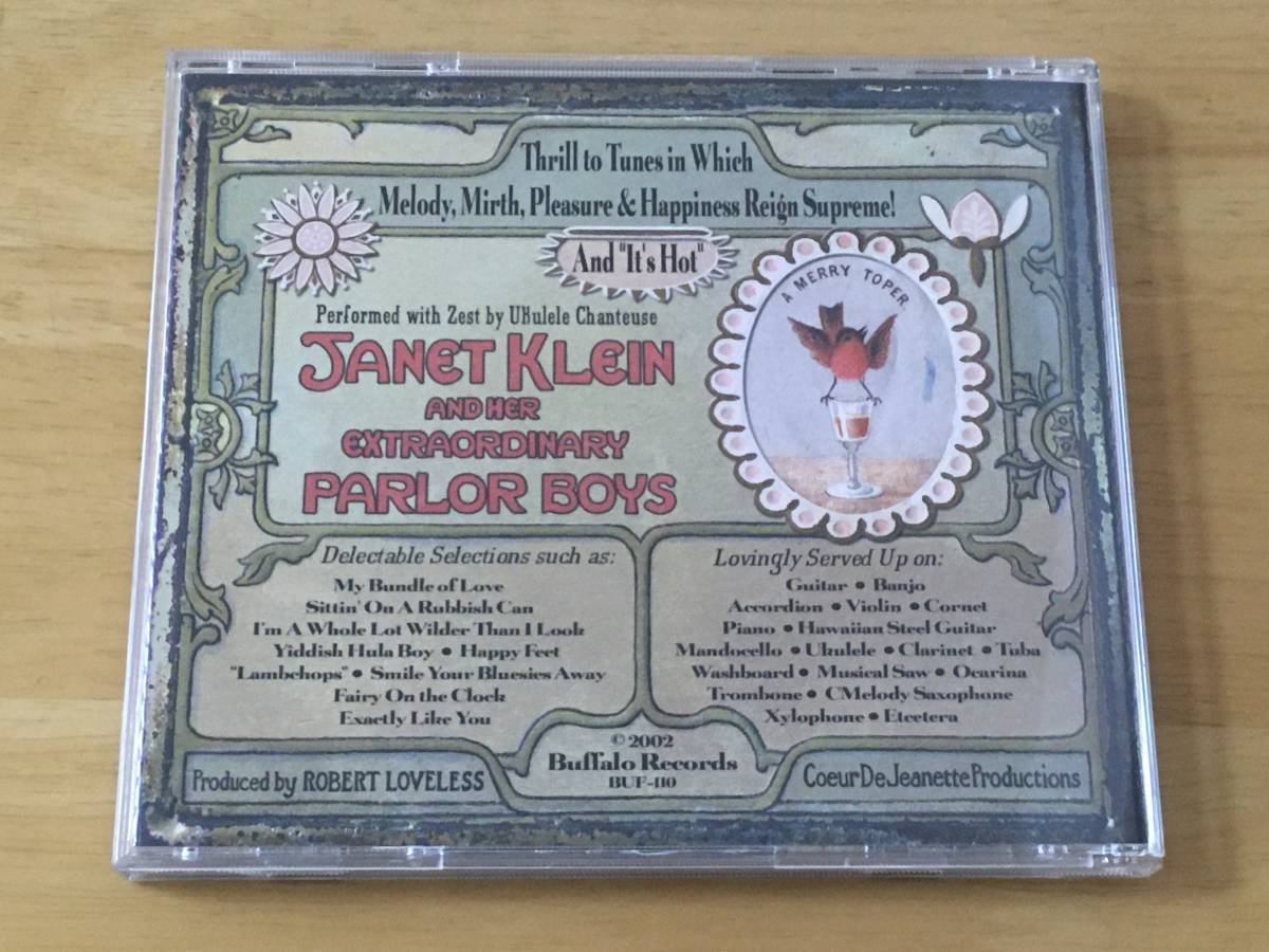 Janet Klein & Her Parlor Boys Put a Flavor to Love 日本盤CD 検: ジャネットクライン ...