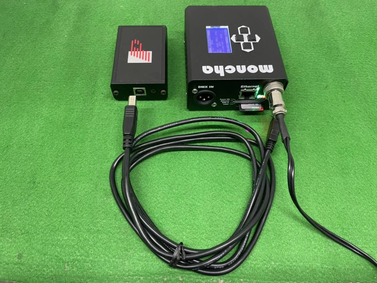 Moncha イーサネットレーザーショーコントローラー レーザーILDAコントローラー 中古美品