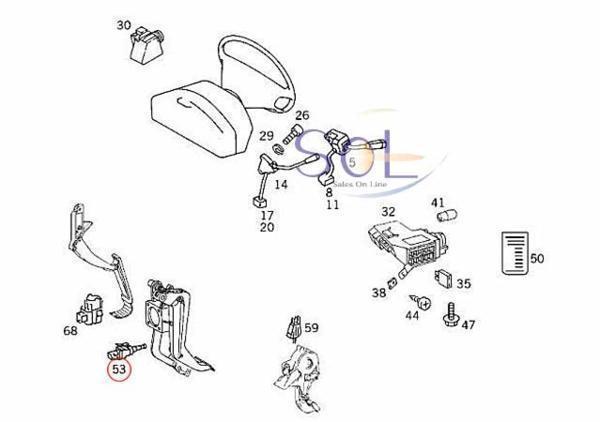 ベンツ W201 W124 W210 ブレーキランプスイッチ 190E E220 E230 E240 E280 E300 E320 E400 E430 E500 E55 0015450109 ...