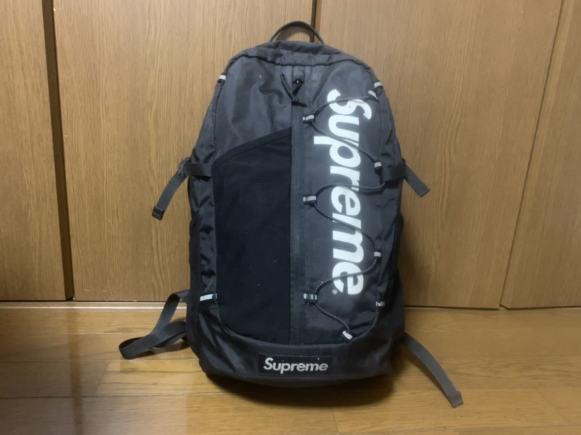 100円スタート Supreme 17SS Backpack シュプリーム バックパック リュック 国内正規品 2017SS BLACK 黒(かばん、バッグ)｜売買されたオークション情報 ...