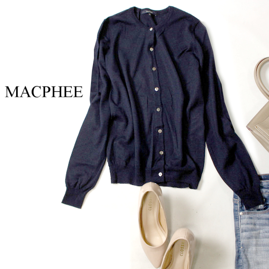トゥモローランド マカフィー MACPHEE 100％ウール 上品綺麗め 細身 ニット カーディガン 2号 M 21B01(トップス)｜売買されたオークション情報、yahooの商品情報を ...