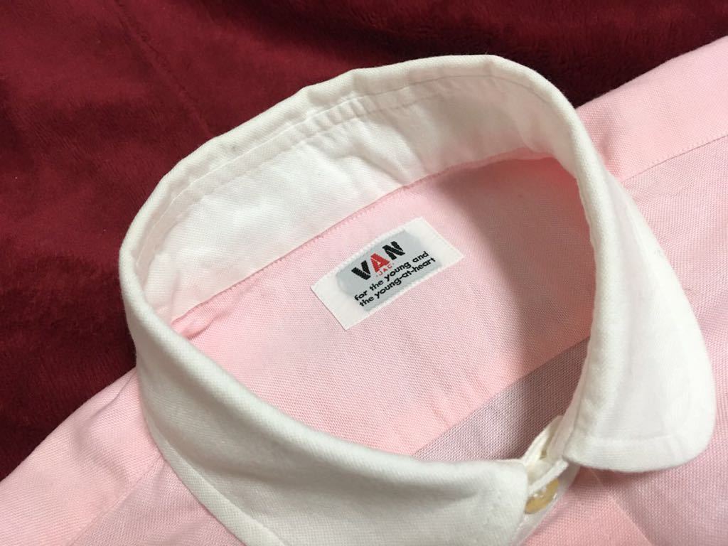 VAN JAC クレリックシャツ ラウンドカラー38 ラルフ Jプレス(Lサイズ)｜売買されたオークション情報、yahooの商品情報をアーカイブ公開 - オークファン（aucfan.com）