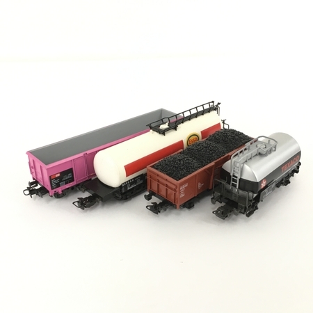 ジャンク marklin HOゲージ 4431 4718 4650 4750 4両 セット コンテナカー 鉄道模型 ドイツ メルクリン ...