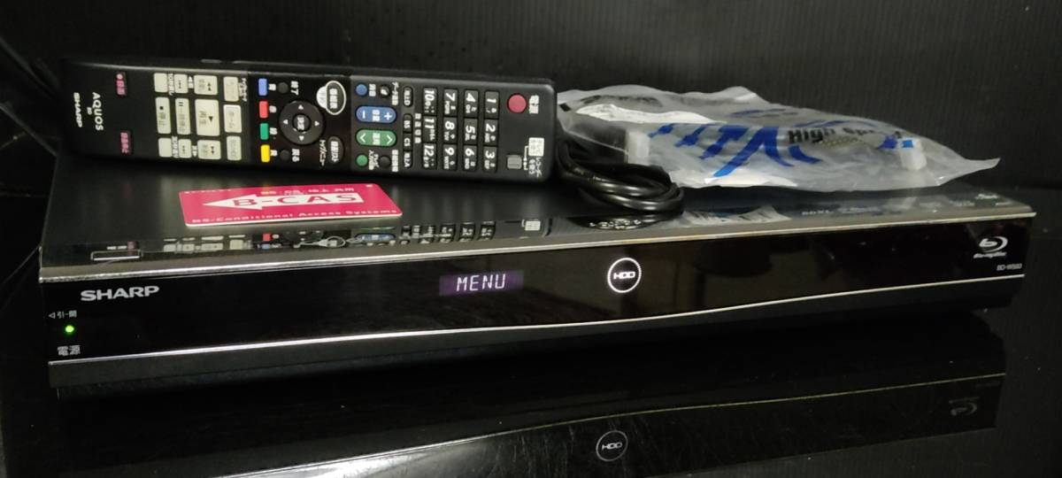 SHARP シャープ BD-W560 HDD 500 GB DVDレコーダー ダビング10 地デジ/BS/CS W録画可メンテ済み 外付HDD対応2014年製 5633(シャープ)｜売買された ...