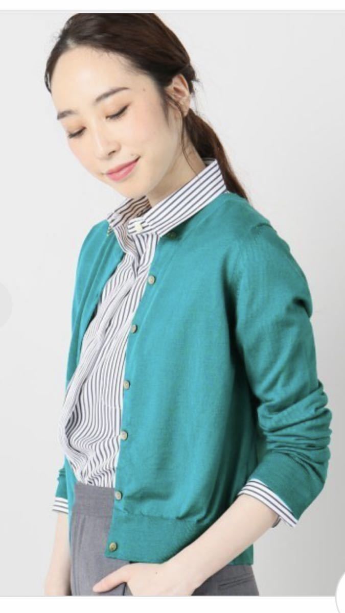 Spick & Span スピックアンドスパン ITALY WOOL テンジク クルーネックカーディガン グリーン IENA 1.1万(トップス)｜売買されたオークション情報、yahooの商品 ...
