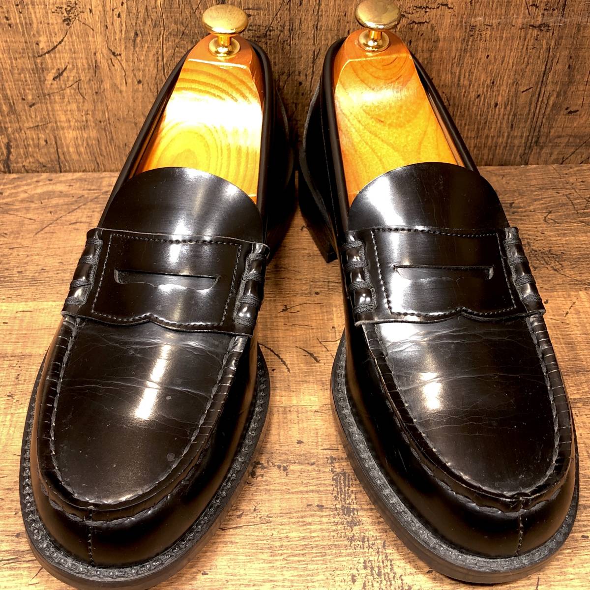 HARUTA 25cm EEE 黒 ブラック ハルタ コインローファー メンズ 靴 革靴 学生 くつ 宅急便 即(25.0cm)｜売買されたオークション情報、yahooの商品情報をアーカイブ ...