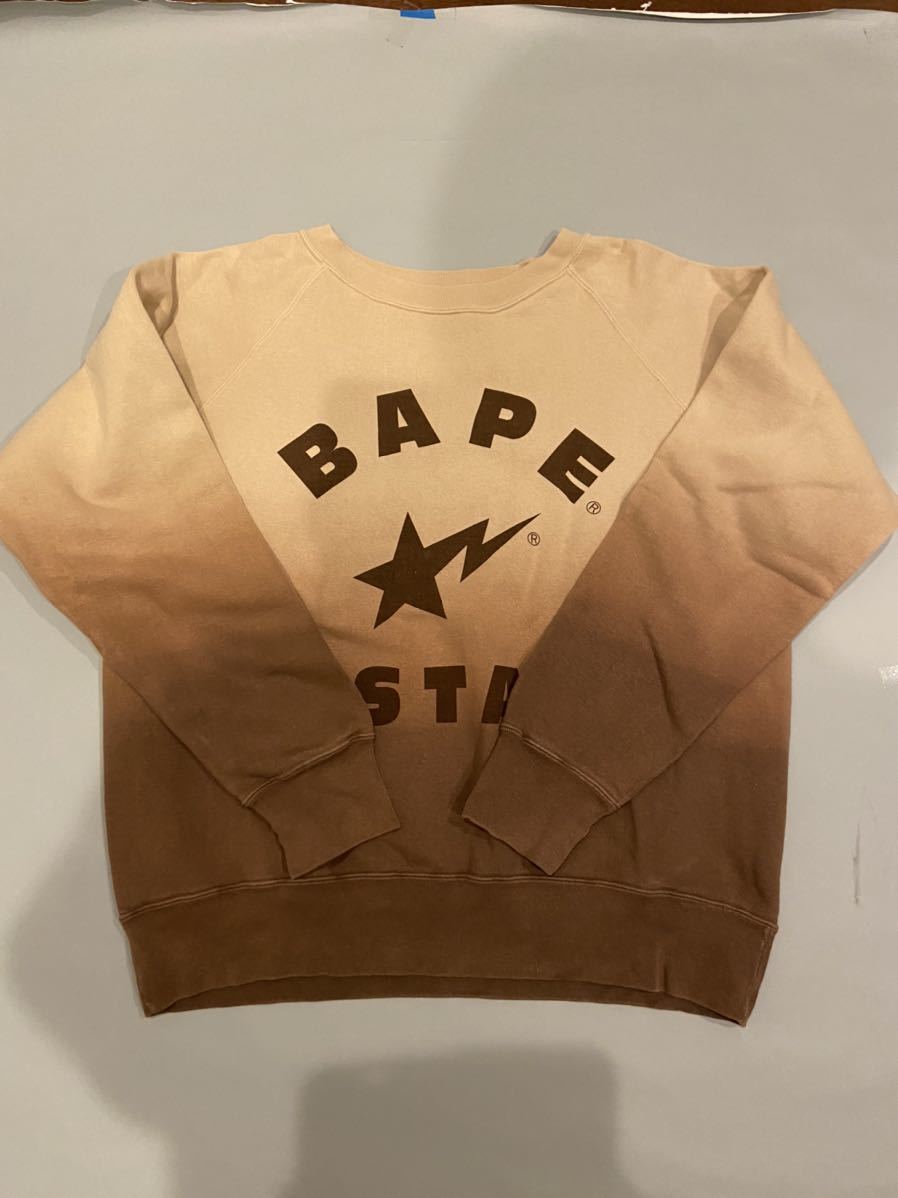 A BATHING APE BAPE マイロ グラデーション スウェット Mサイズ アベイシングエイプ BAPESTA スター コラボ ...