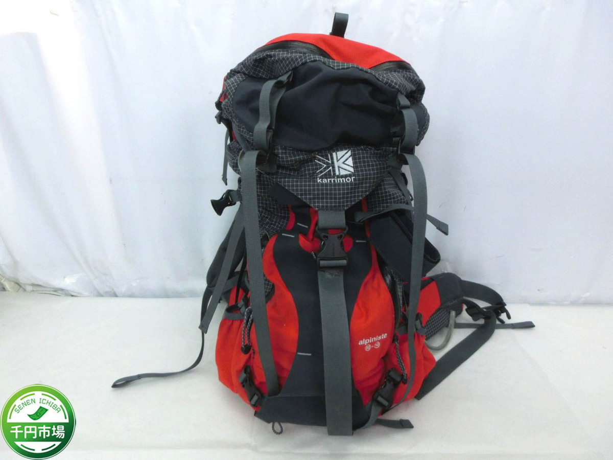 K-2082 カリマー alpiniste アルピニステ50+10 バックパック リュック 赤系 レッド系 アウトドア 山登り ハイキング 千 ...