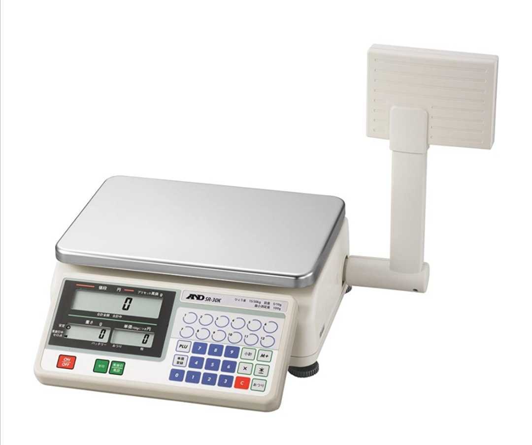 A&D SR-30K 電子秤り ひょう量 15/30kg 型承D075-1号 5A1300136 デジタルスケール 電子天秤 全国即日発送 ...