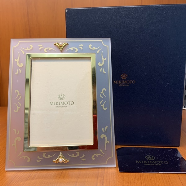 YH-7264 品 MIKIMOTO ミキモト パール入り フォトフレーム 写真立 レターパックプラス送料520円可(フォトフレーム)｜売買されたオークション情報、yahooの商品情報を ...