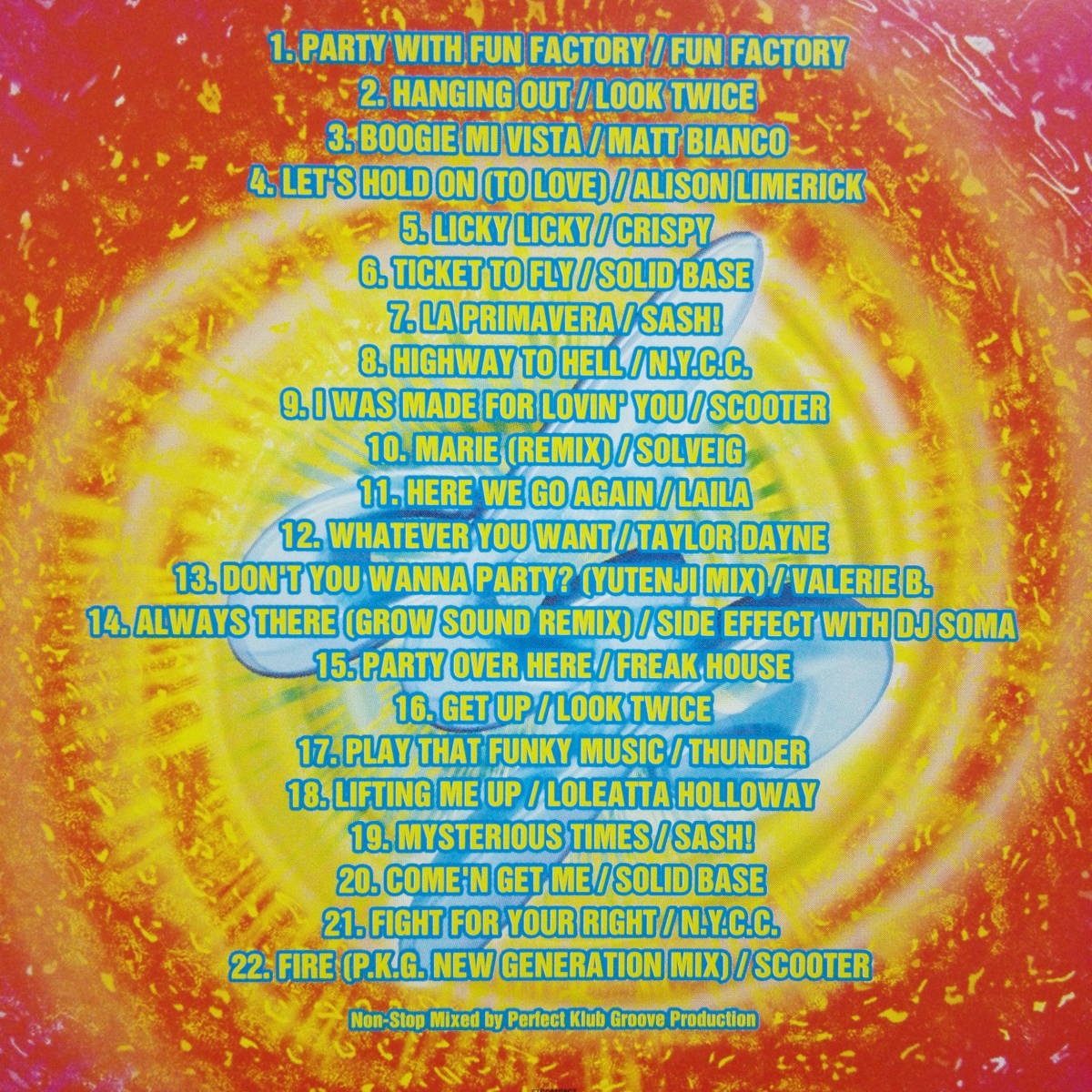 ダンスパニックVOL.2 DANCE PANIC VOL.2 NON-STOP MEGA MIX 90s DANCEPOP HOUSE R&B Scooter Fun Factory N.Y ...