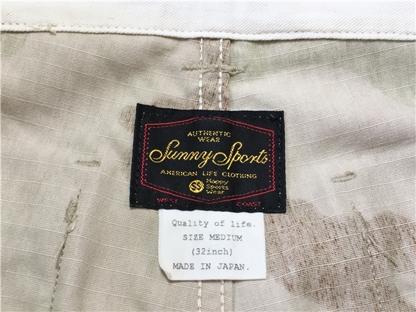 サニースポーツ SunnySports デザートカモフラージュ ショーツ M 迷彩 ハーフパンツ ショートパンツ 短パン ブッシュ サニスポ 日本製(Mサイズ)｜売買されたオークション情報 ...