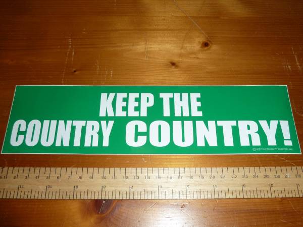 KEEP THE COUNTRY COUNTRY ハワイ 現地入手 本物 バンパーステッカー ステッカー in4mation hilife ...
