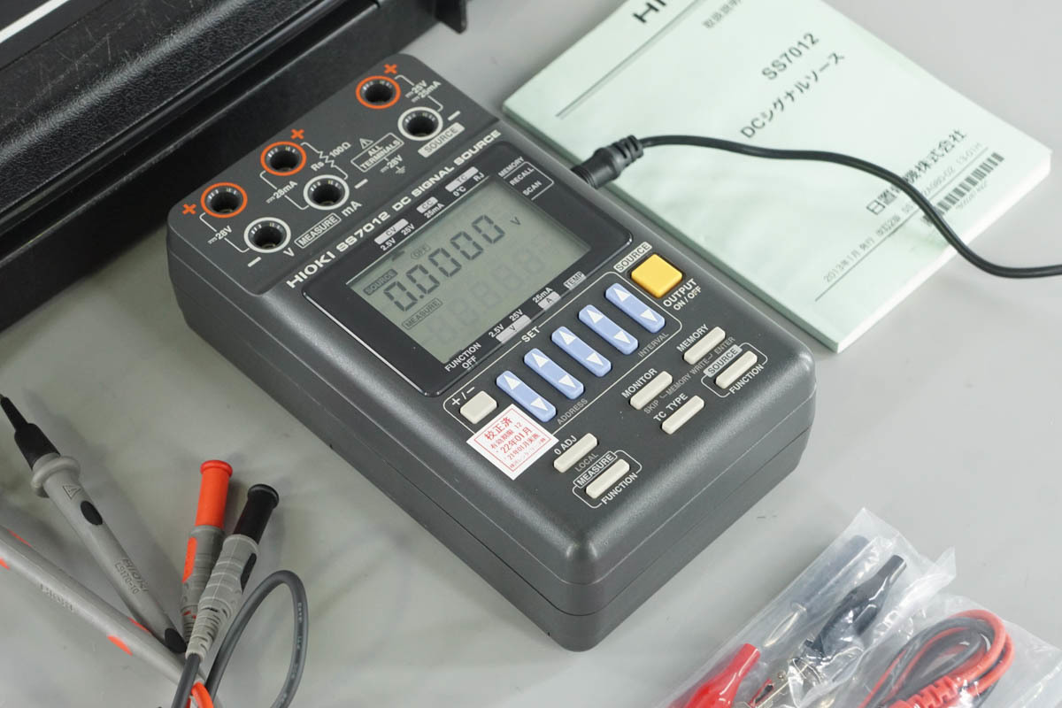JB HIOKI SS7012 9782 DC SIGNAL SOURCE シグナルソース ACアダプター 取扱説明書 ST02830 ...