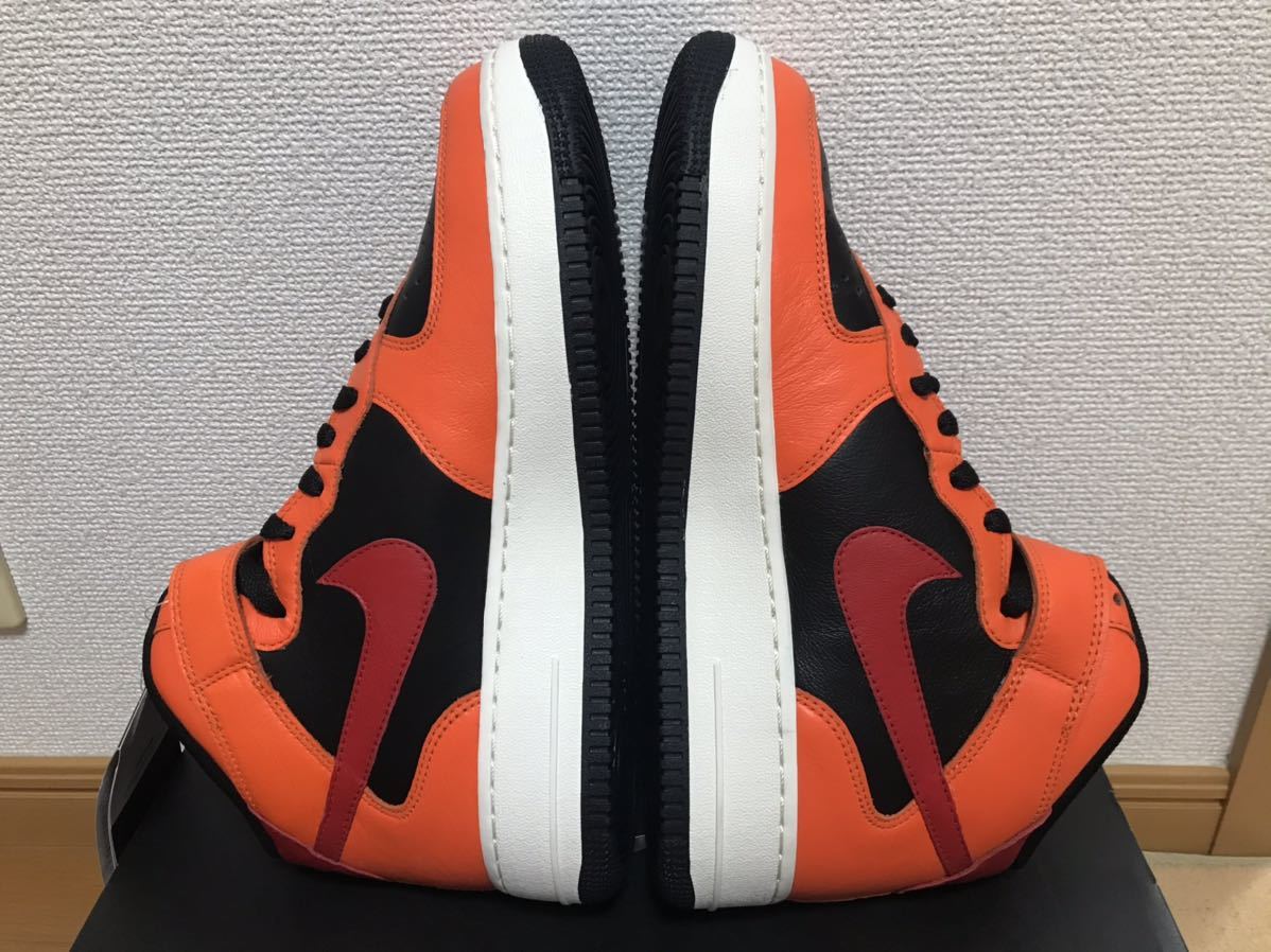 2017 nike air force 1 mid id 808788 981 orange/Black/red/White 27cm(27 ...