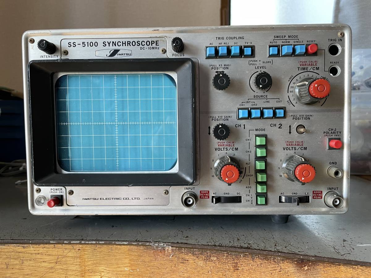 Iwatsu Synchroscope SS-5100 10 MHz 品ジャンク品通電確認 きません(その他)｜売買されたオークション情報 ...
