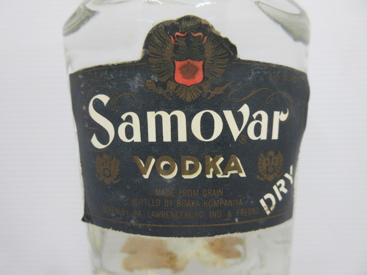 サモバー ウォッカ ドライ Samovar VODKA DRY 容量度数不明 未開栓 古酒 1円スタート/B17610(ウォッカ)｜売買された ...