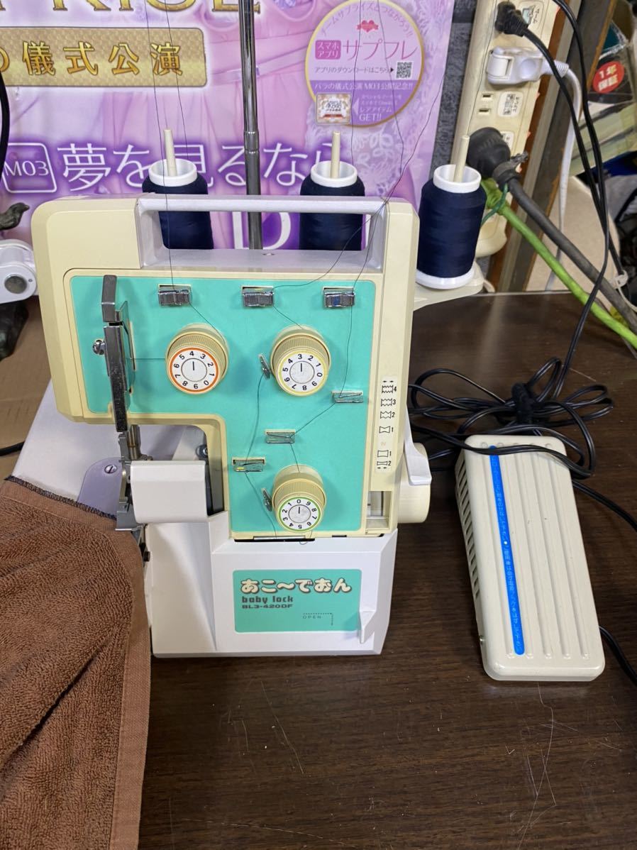JUKI baby lock ジューキ ベビーロック BL3-420DF あこー おんロックミシン(本体)｜売買されたオークション情報、yahooの商品情報をアーカイブ公開 - オークファン ...