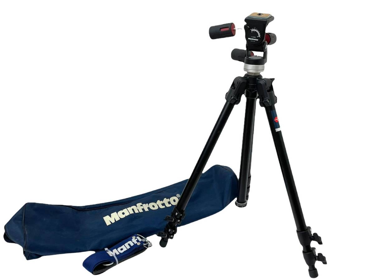 Manfrotto/マンフロット ANNIVERSARIO 10 アニバーサリオ 三脚 3段 / 雲台 141RC ケース/ストラップ付 ...