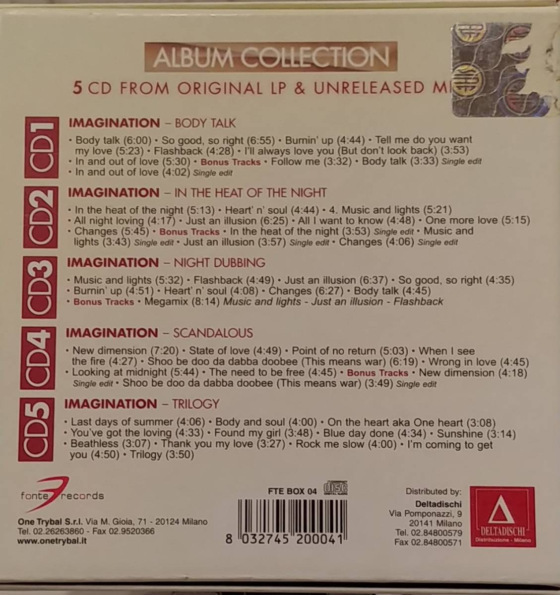 5CD IMAGINATION / ALBUM COLLECTION FROM ORIGINAL LP & UNRELEASED MIX 5枚 ...