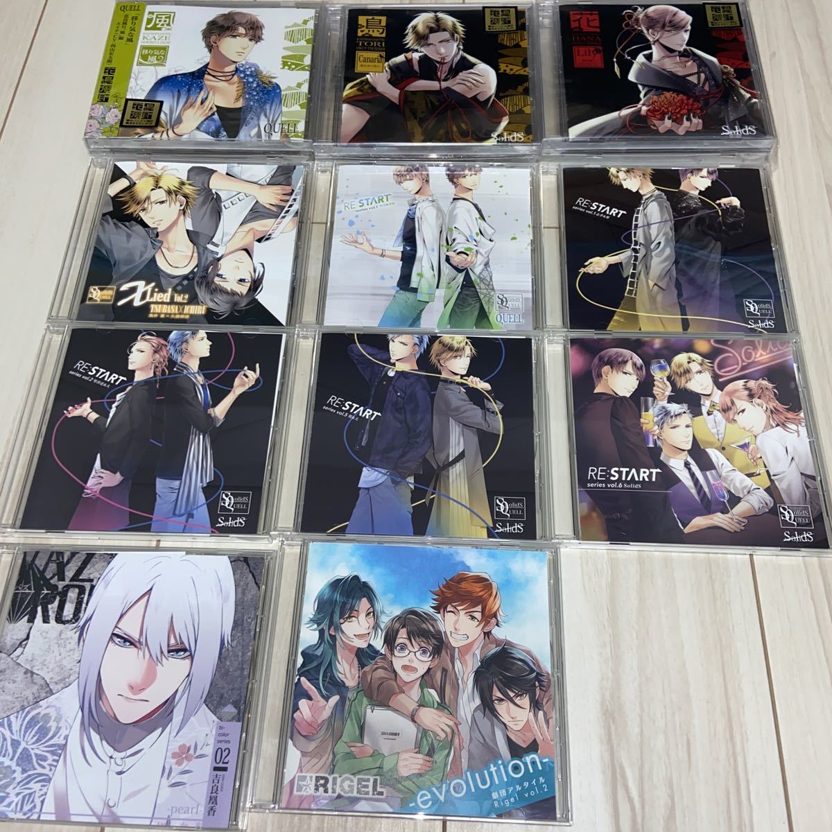 SolidS QUELL CD RE START VAZZ ROCK バズロ アルタイル缶バッジ 里津花 翼 英知 志季 大 吉良 ソリッズ ...