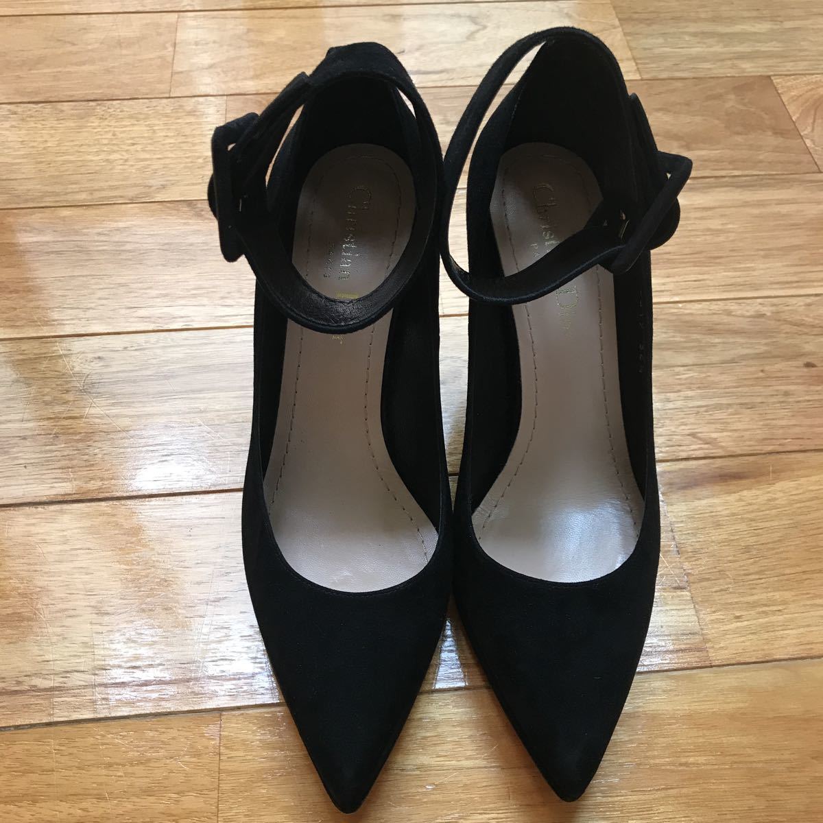 1円 Christian Dior ディオール スエード スゥェード ヒール パンプス ブラック 黒 36 1/2 23.5 cm(23.5cm)｜売買されたオークション情報、yahooの商品 ...