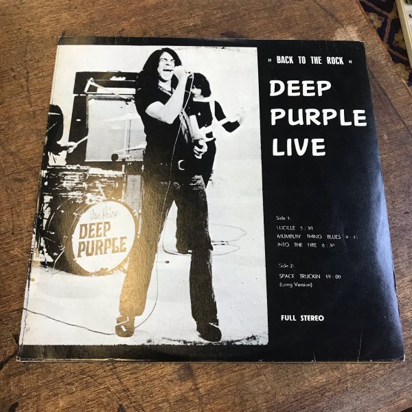 B2 LP Deep Purple back to the rock lp live in germany 70-72 rare dutch ...