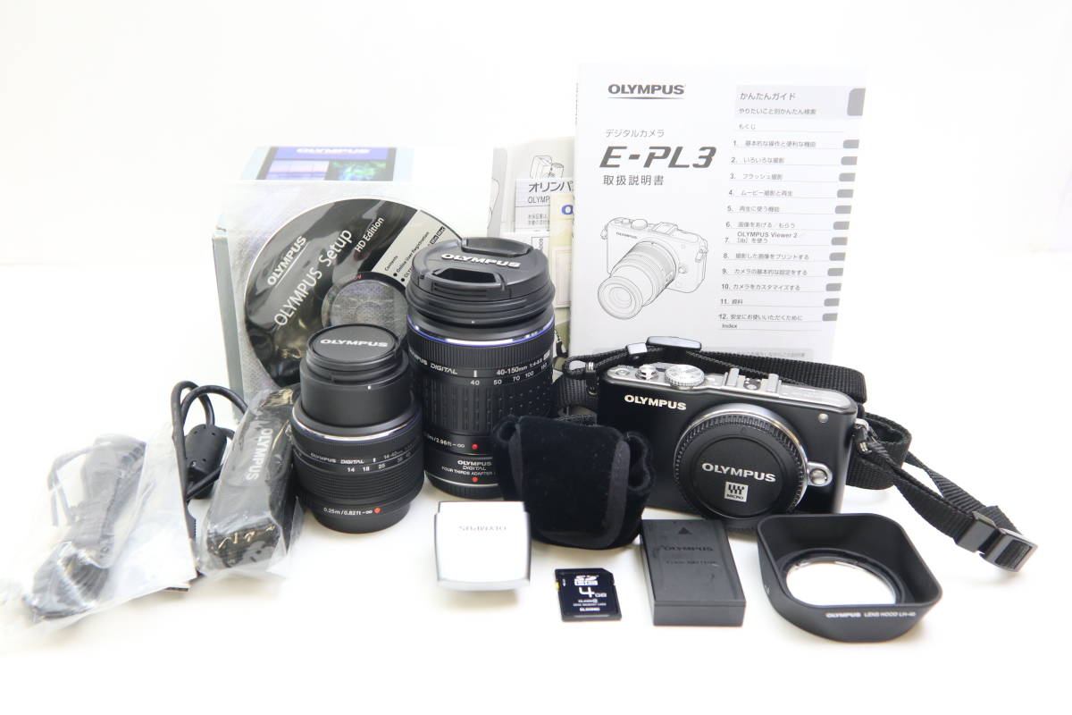 OLYMPUS オリンパス PEN Lite E-PL3 Wズーム FL-LM1 フラッシュ SD付(オリンパス)｜売買されたオークション情報、yahooの商品情報をアーカイブ公開 ...