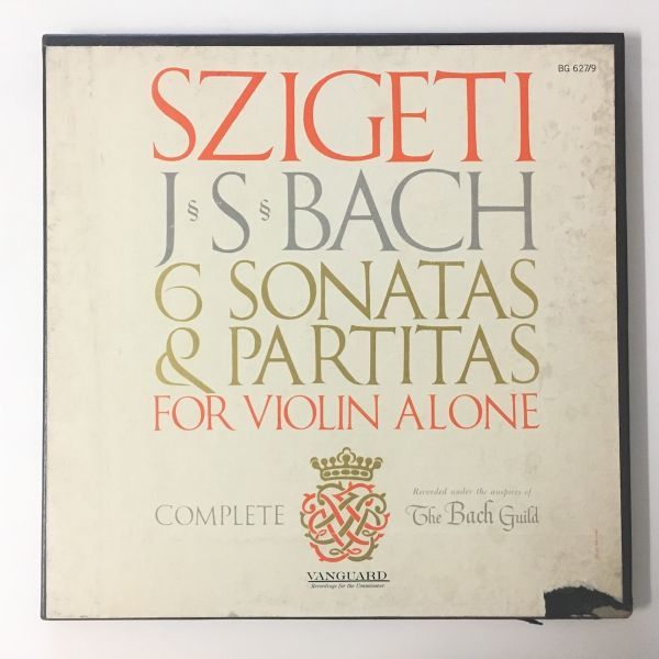 Vanguard 3LP-BOX シゲティ / バッハ ヴァイオリン 無伴奏ソナタ＆パルティータ BG627/9 検 SZIGETI BACH ...