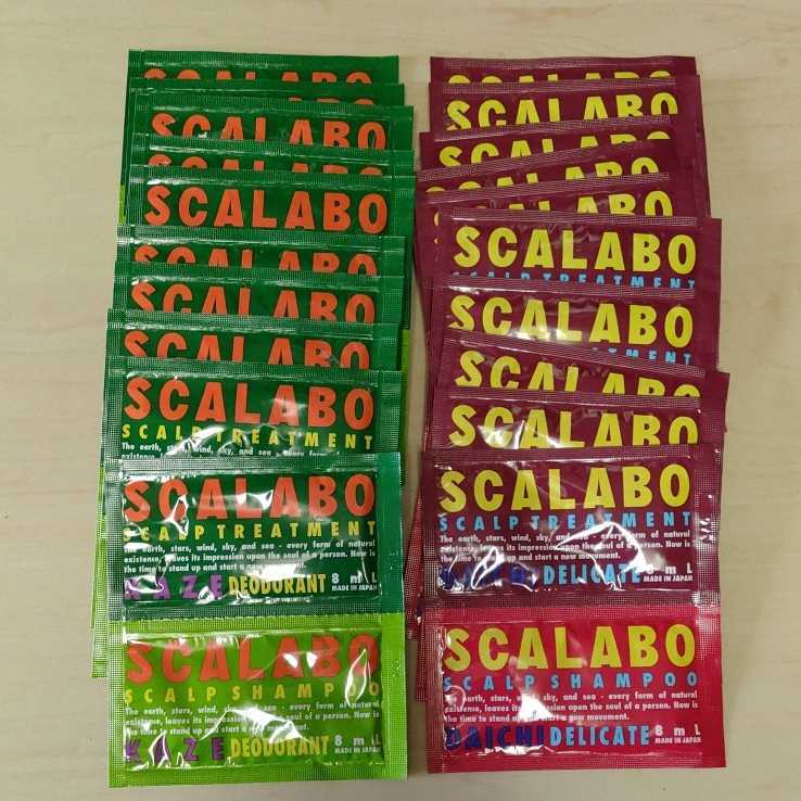SCALABO スカラボ 薬用スカルプケア ノンシリコン シャンプー＋トリートメント 20枚組パック DAICHI KAZE(シャンプー ...