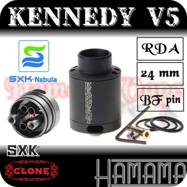 クローン Kennedy V5 24mm Bfピン付属 hamama vape hamamavape ベイプ RBA ハイエンド スコンカー ...