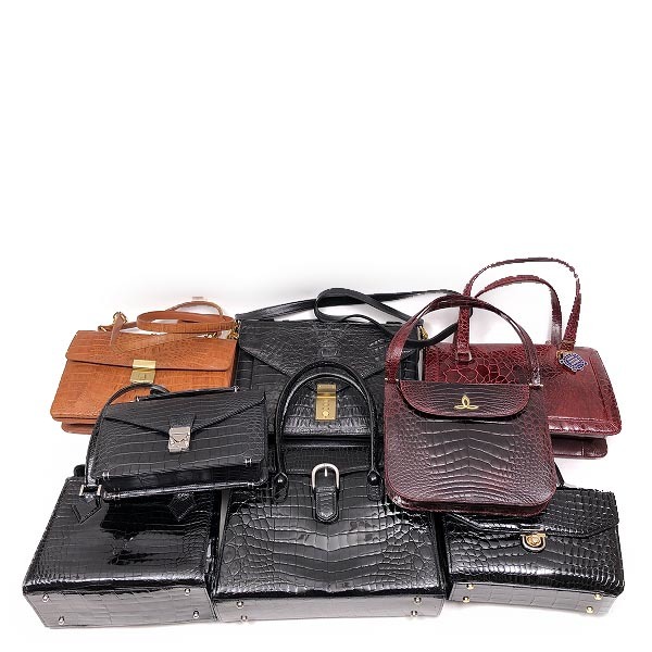 まとめ JRA RODANIA など レザー シャイニークロコ クロコダイル亀革 ハンド ショルダー クラッチ セカンド バッグ財布8個セット K19-025(皮革製)｜売買されたオークション ...