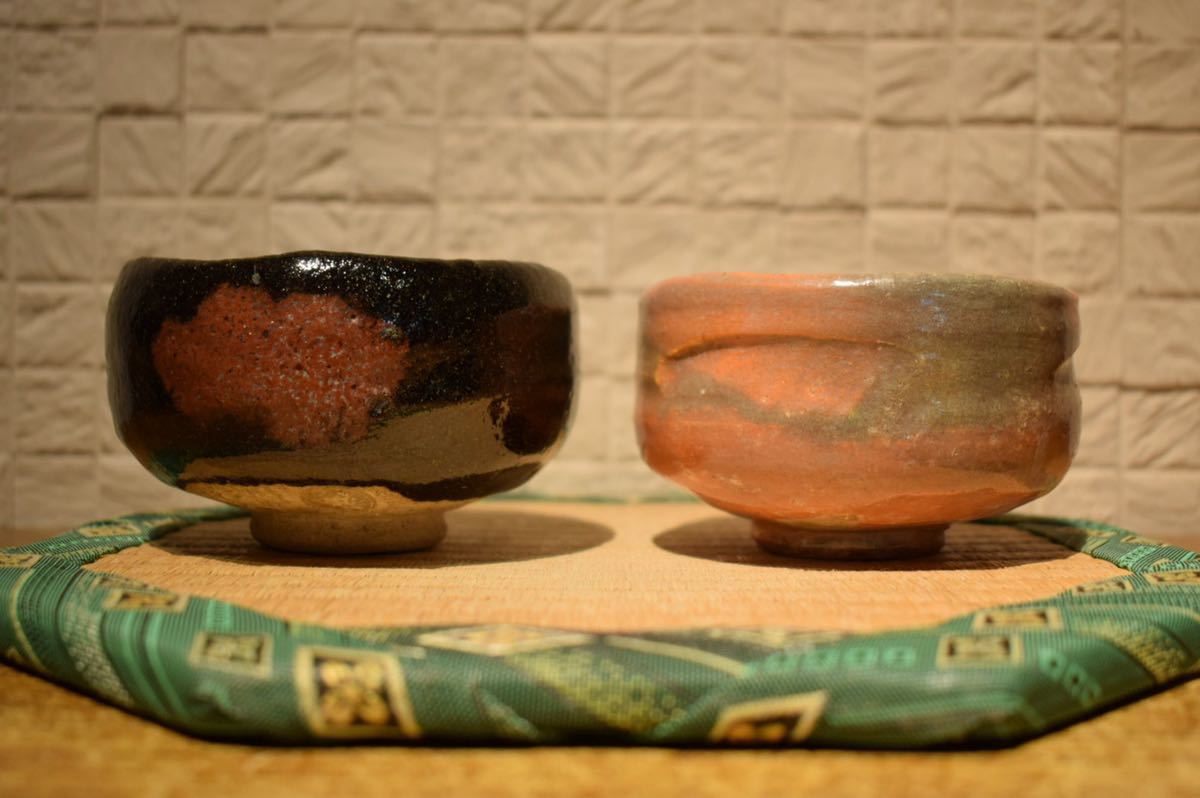 GE E2121 コレクター所蔵品 楽一入 赤黒一双茶碗 呉竹茶杓 書付 /茶道具 楽茶碗 日本美術 時代品 骨董品 古美術 美術品(その他)｜売買されたオークション情報、yahooの商品情報 ...