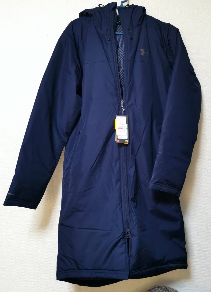 三 アンダーアーマー UNDER ARMOUR メンズベンチコート UA INSULATED LONG COAT ♯1305629 品(コート ...