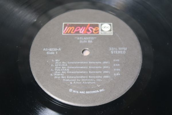 SUN RA Atlantis サン ラー アトランティス US インパルス オリジナル ネオン レーベル(ジャズ一般)｜売買された ...